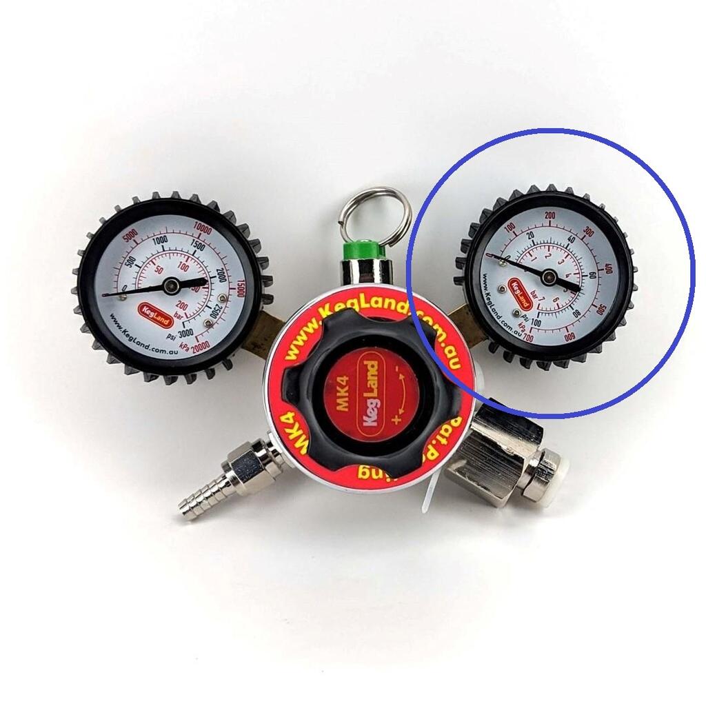 Manometer Low Pressure 0-100 psi - Ölbryggning AB